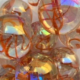 Knikker 42mm - Aquarel rood - De Knikkerprins