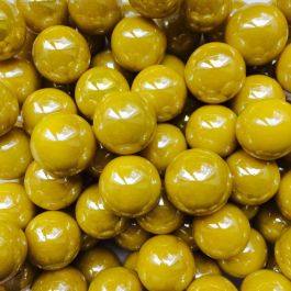 Knikker 16mm - Gele parel - De Knikkerprins